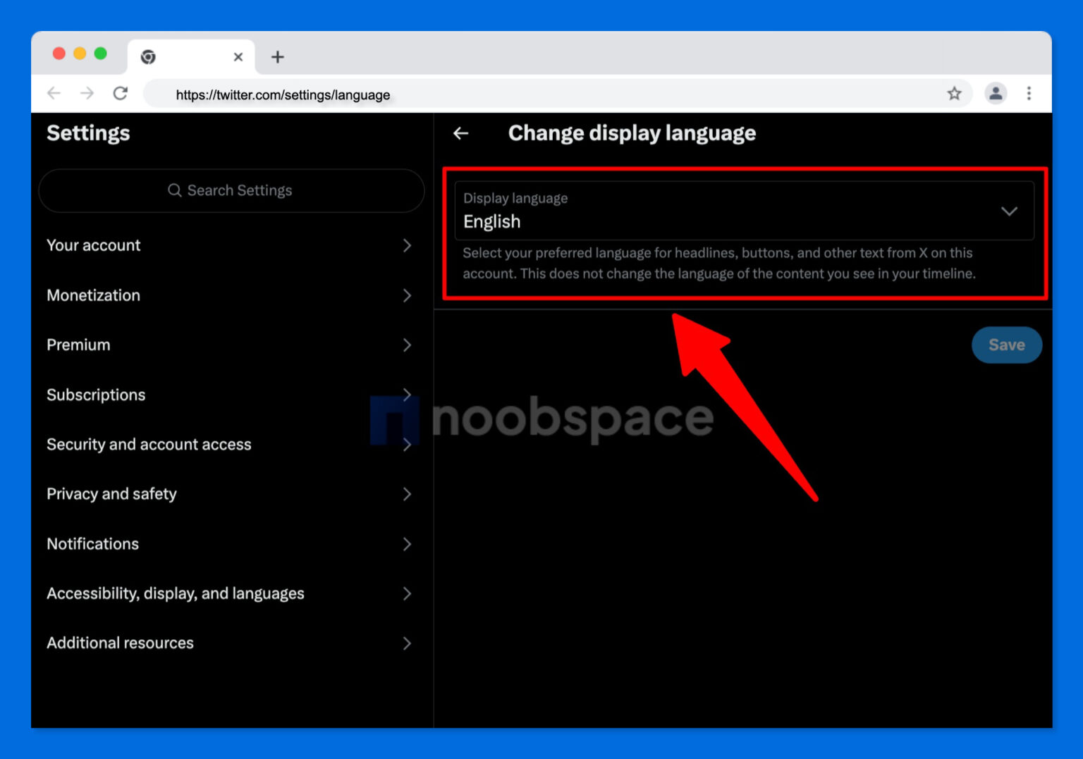 How To Change Language On X (Twitter) (Updated 2025) | NoobSpace