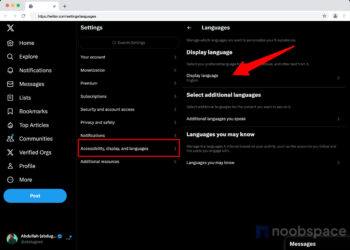 How To Change Language On X (Twitter) (Updated 2026) | NoobSpace