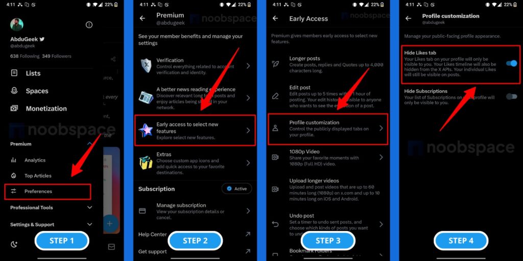 How To Hide Likes Tab On X (Twitter) ️ (2026) | NoobSpace