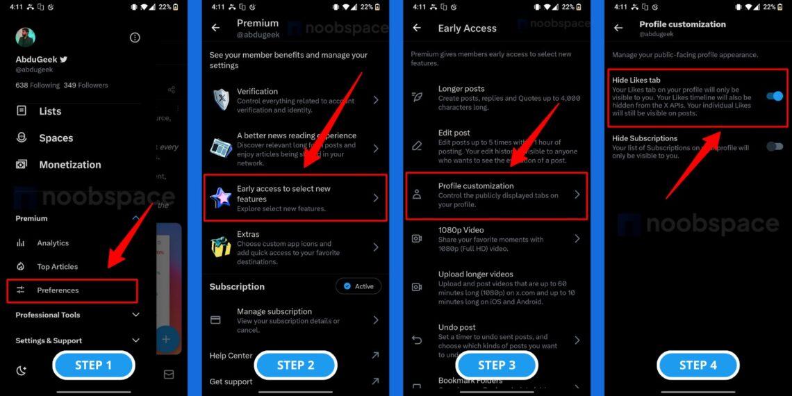 How To Hide Likes Tab On X (Twitter) ️ (2026) | NoobSpace