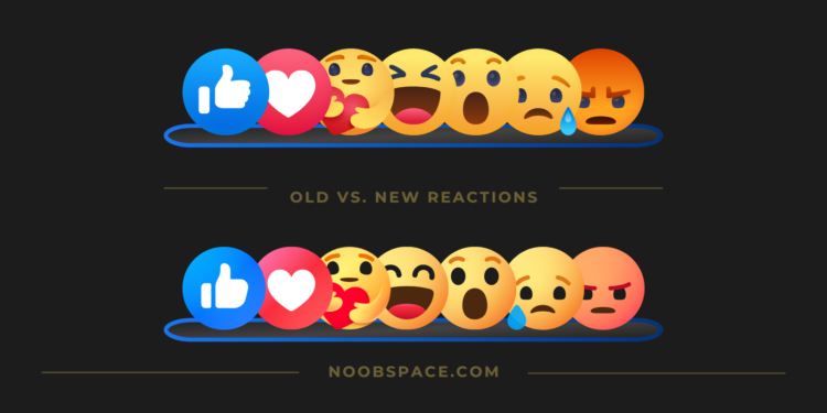 Facebook Rolls Out New Reactions Emojis, Refreshed UI, And Logo | NoobSpace