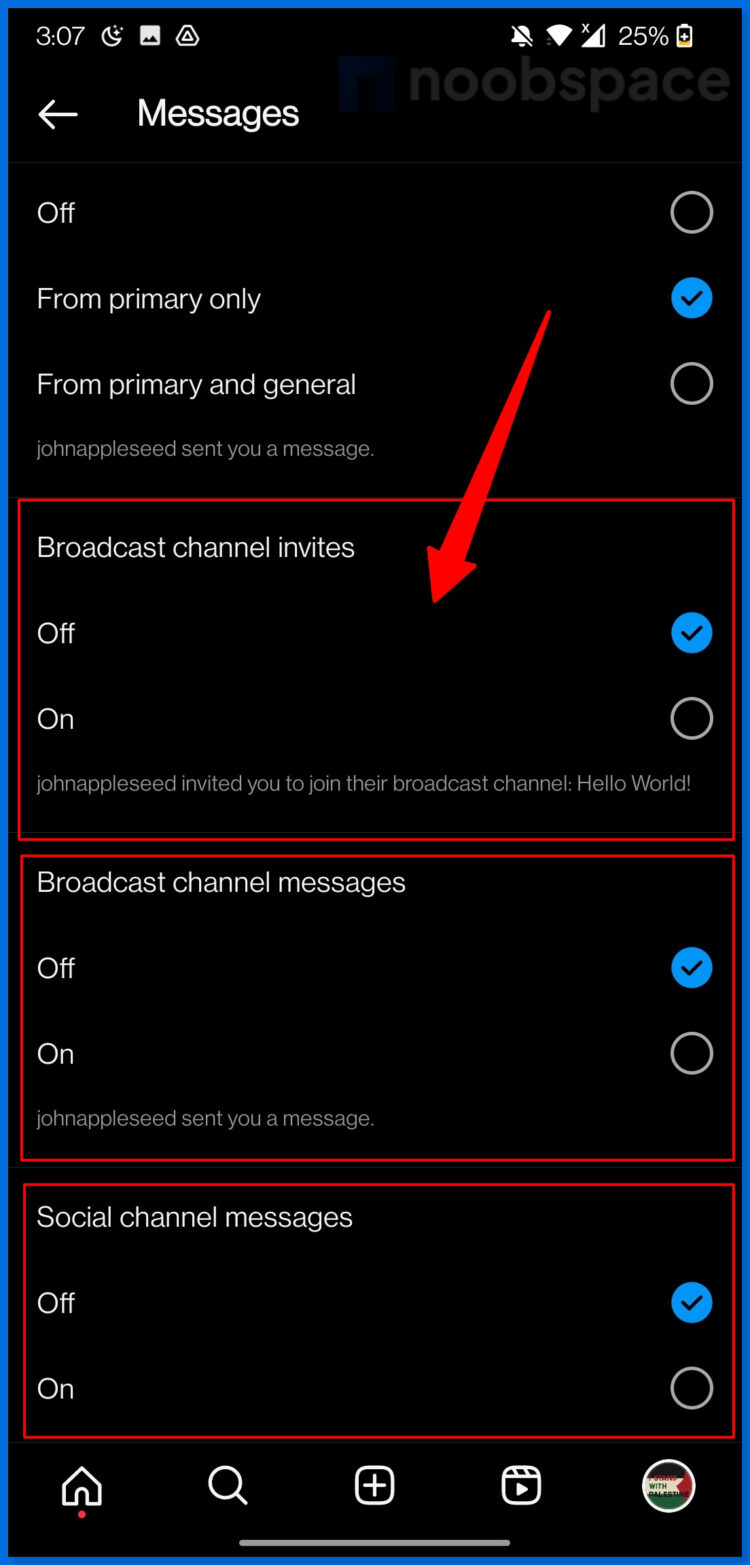 How To Turn Off Broadcast Channel Invite Notifications On Instagram ...