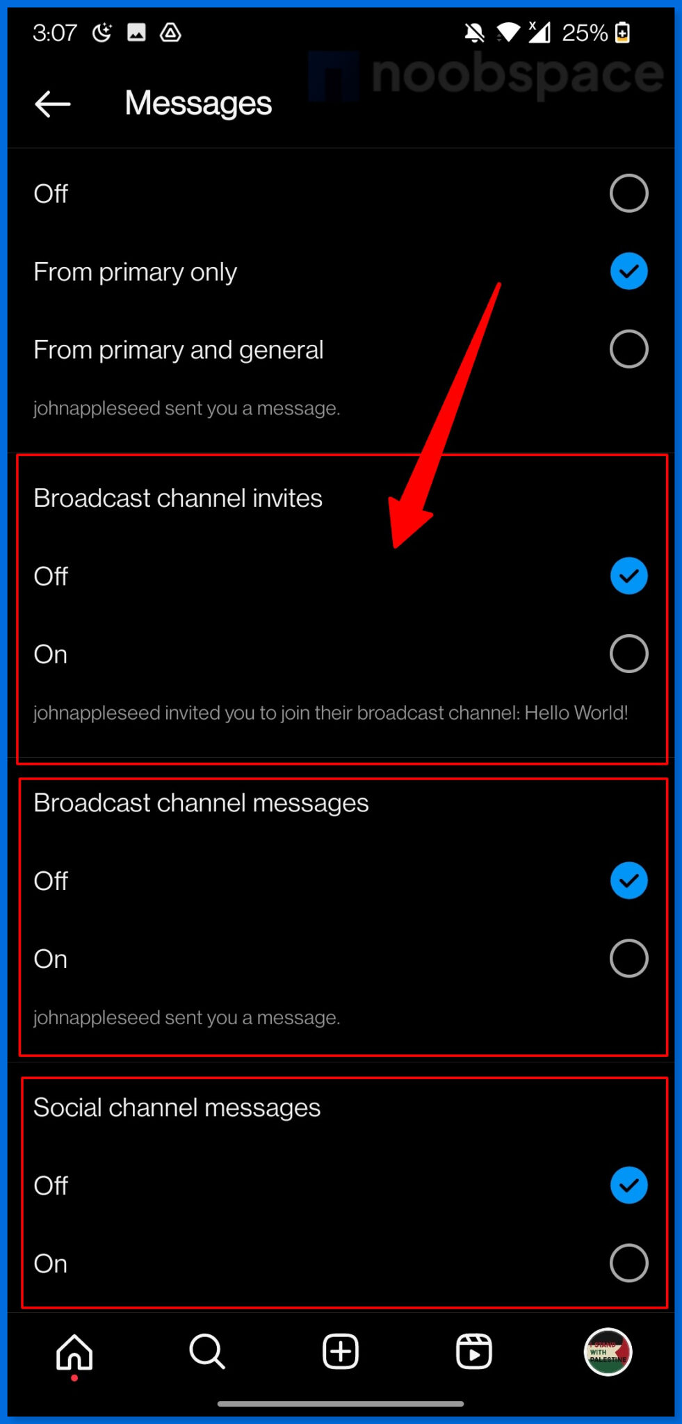 How To Turn Off Broadcast Channel Invite Notifications On Instagram ...