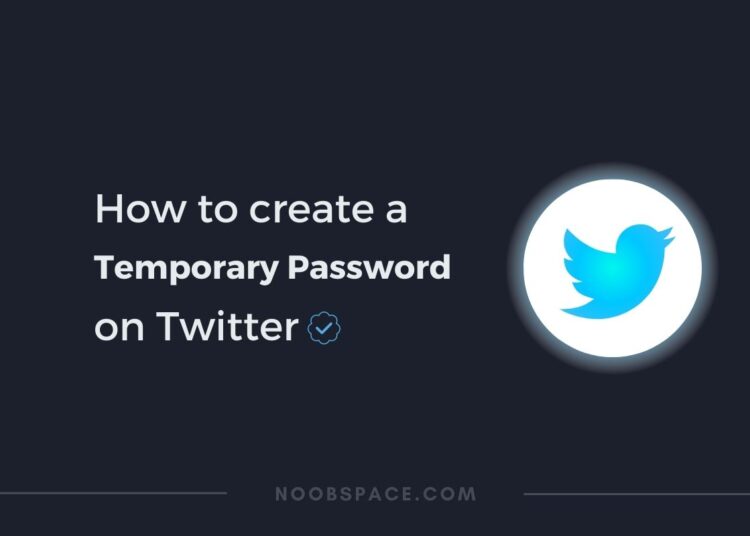 How To Create a Temporary Twitter Password | noobspace