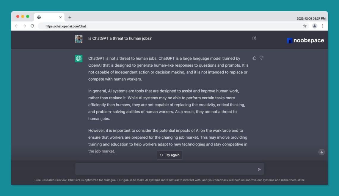 OpenAI's ChatGPT Answers: Would AI Go Against Humanity?